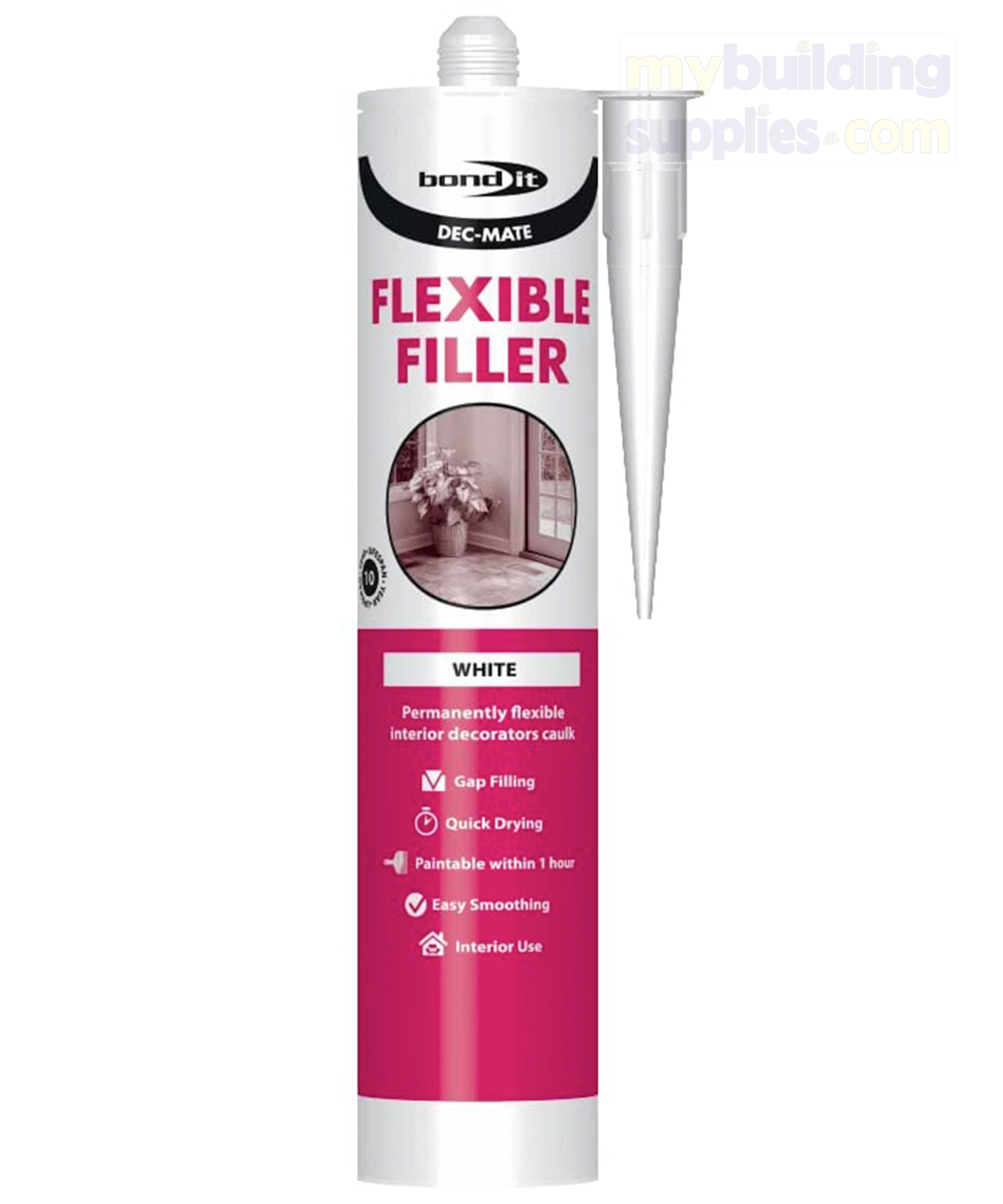 Bond-it Dec Mate Flexible Decorators Caulk - White, 300ml ...