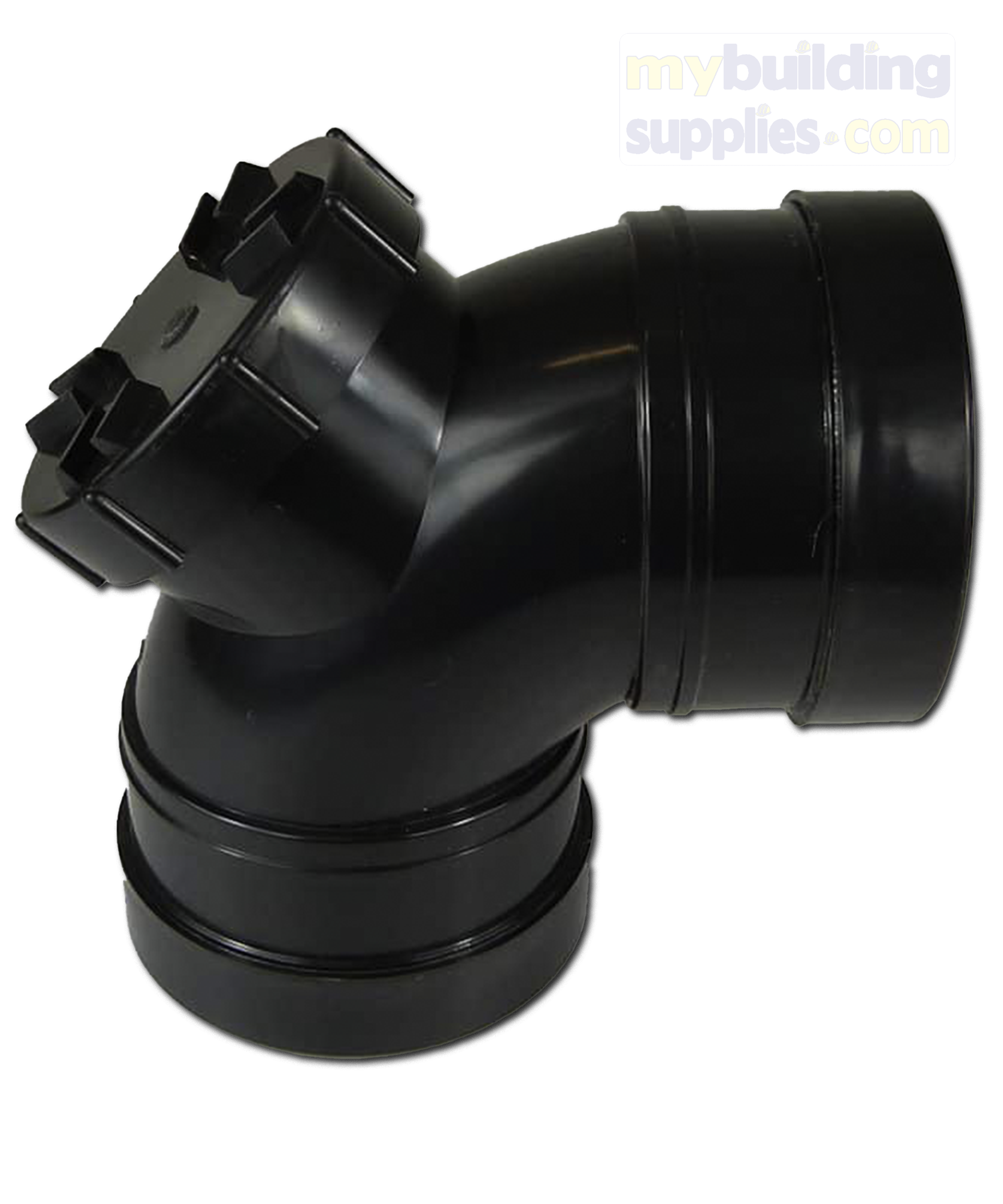 110mm - Soil 90° Elbow W/Access Bend – Mybuildingsupplies