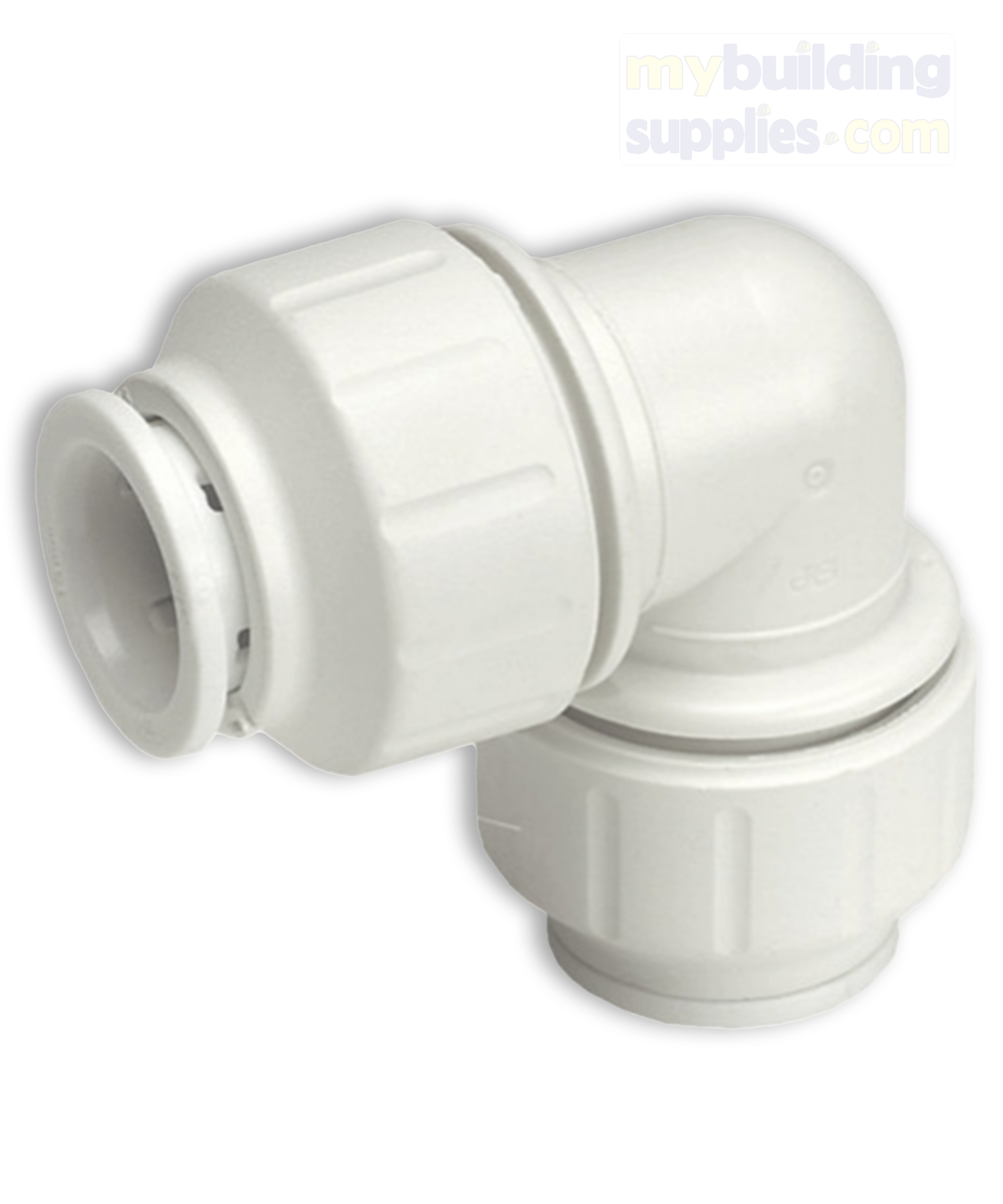 22mm Push-Fit White Elbow – Mybuildingsupplies