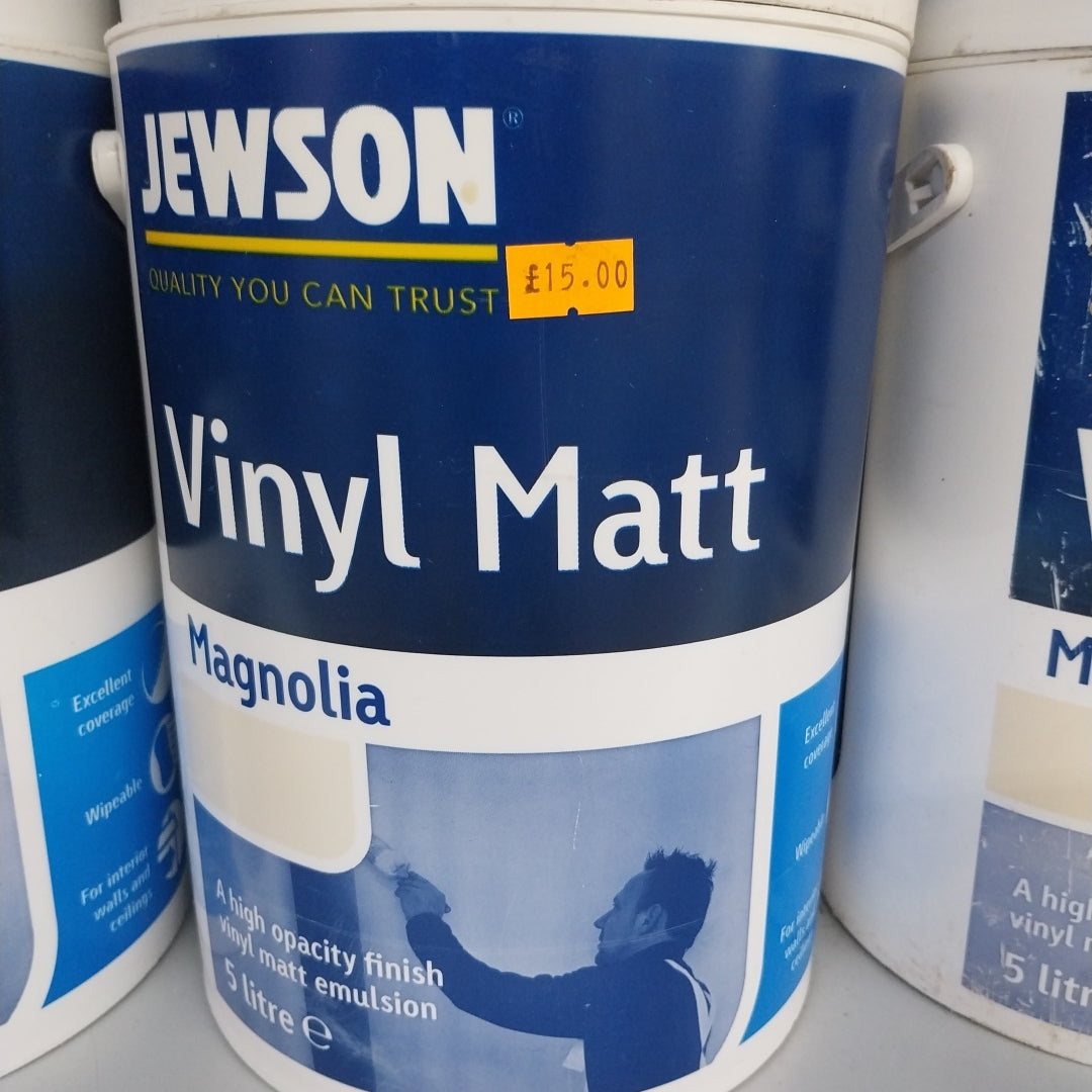 Jewson vinyl matt Magnolia 5L – Mybuildingsupplies