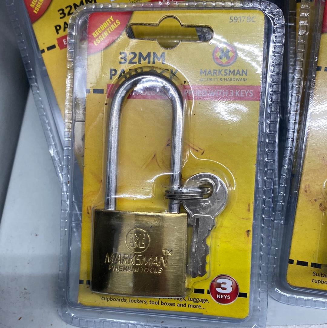 32mm Long Beam Padlock – Mybuildingsupplies