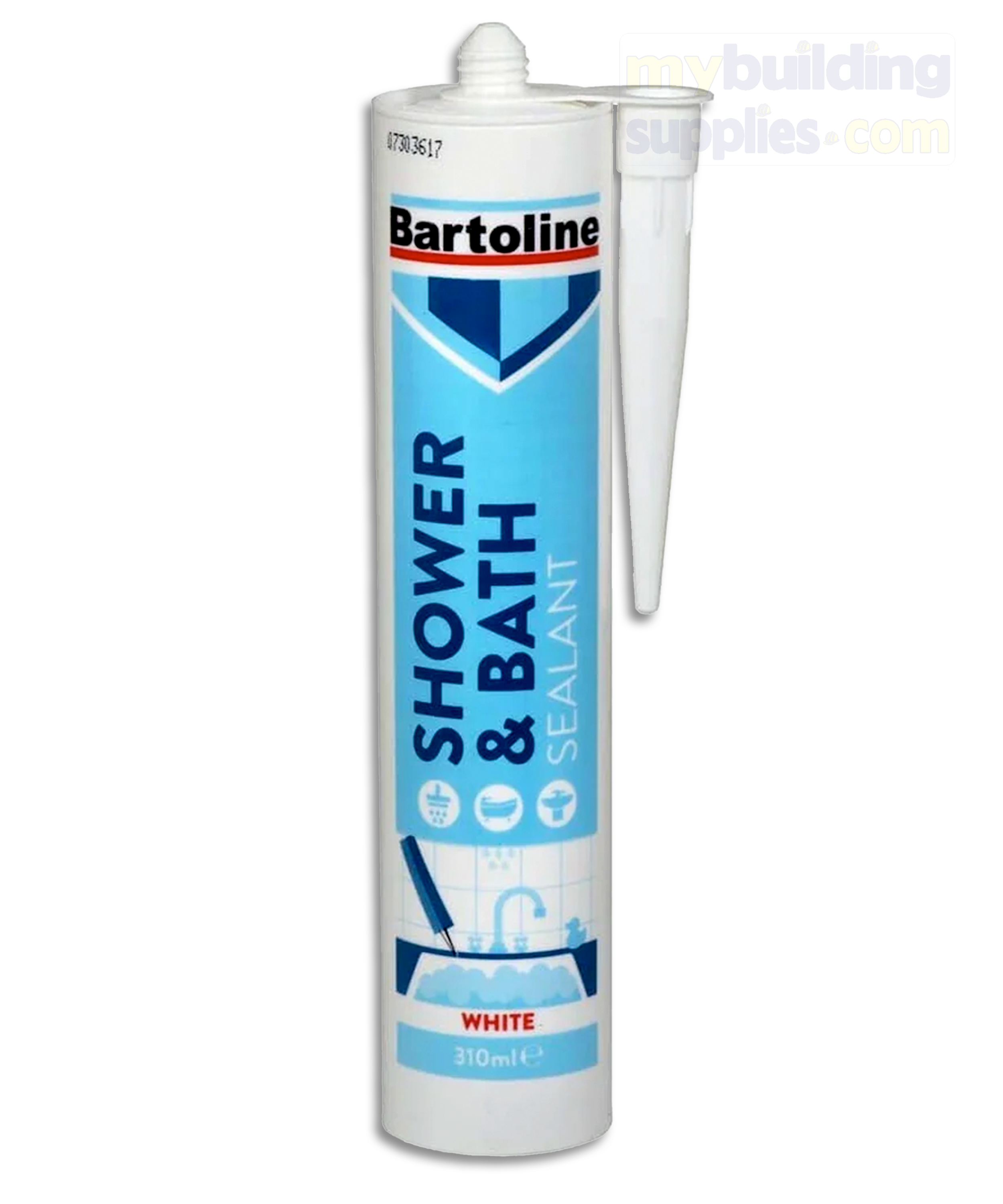 Bartoline Shower & Bath Sealant - White, 310ml Cartridge ...