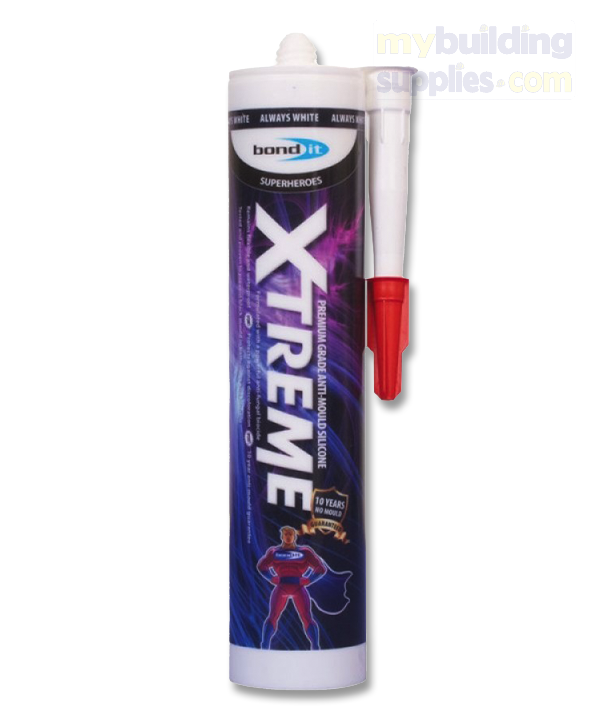 Bond It - Xtreme Always Anti-Mould White Silicone, 310ml ...