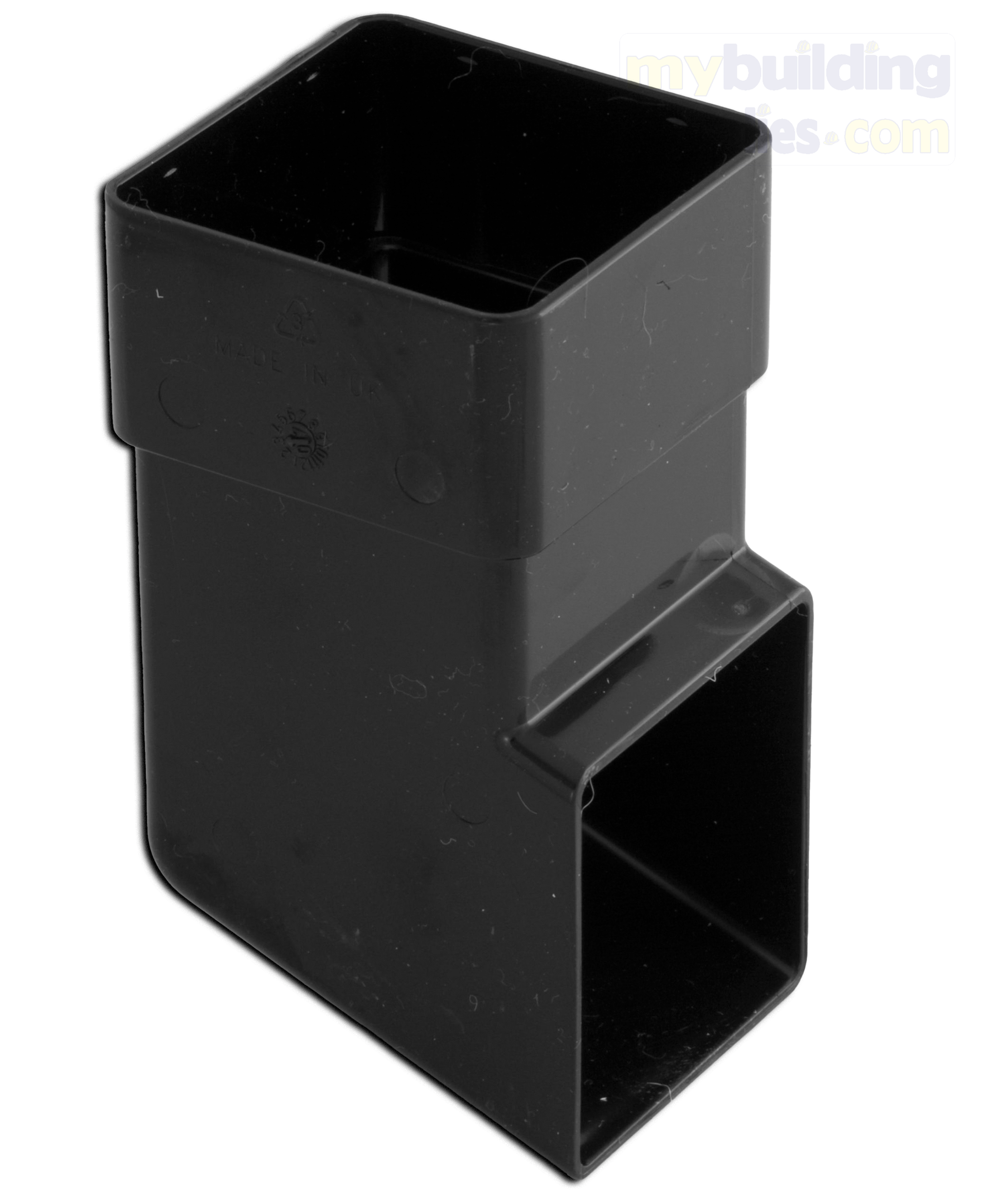 Down Pipe Square - 65mm Square Line Downpipe Shoe - Black ...