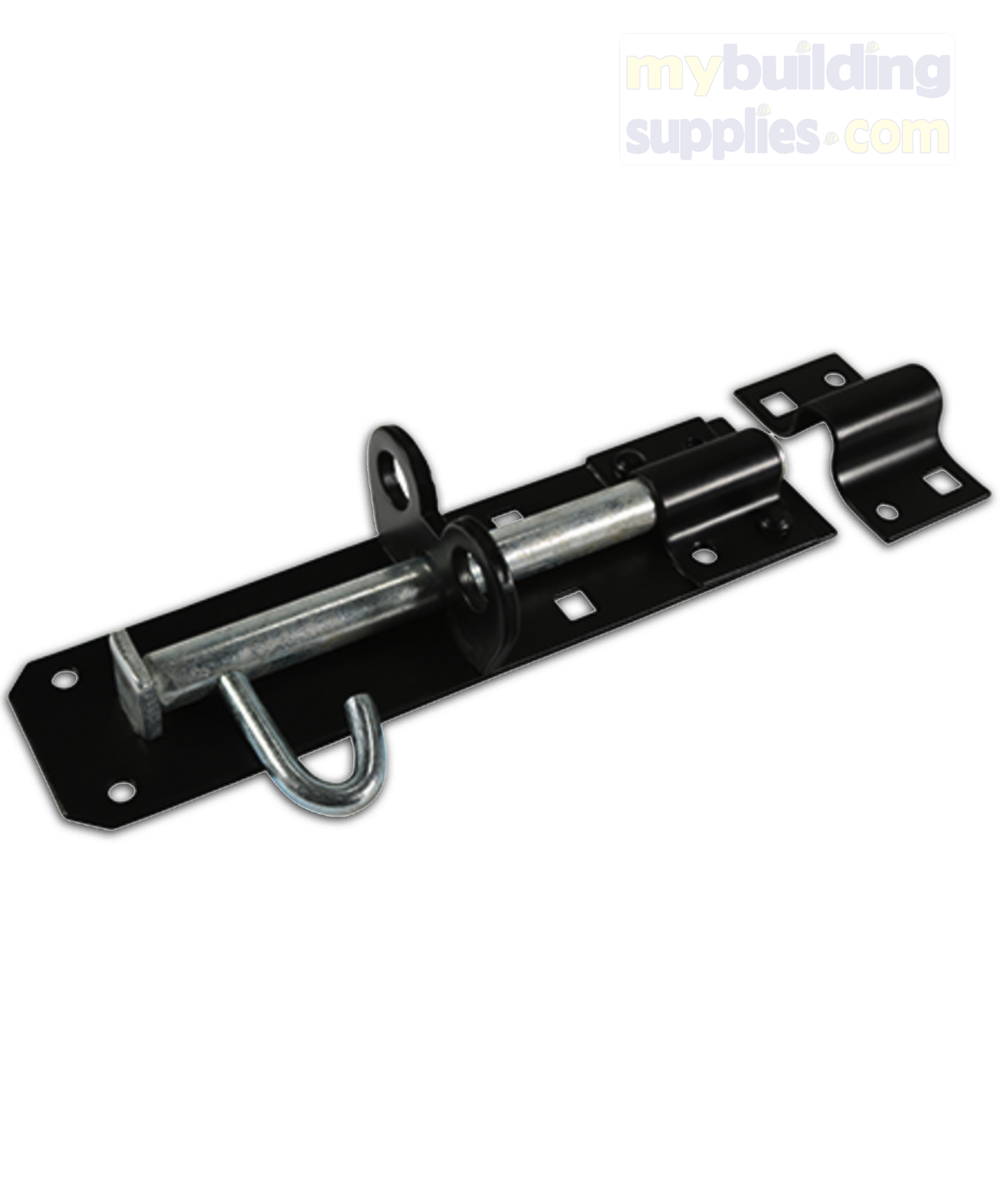 Iron Brenton Bolt - Black – Mybuildingsupplies