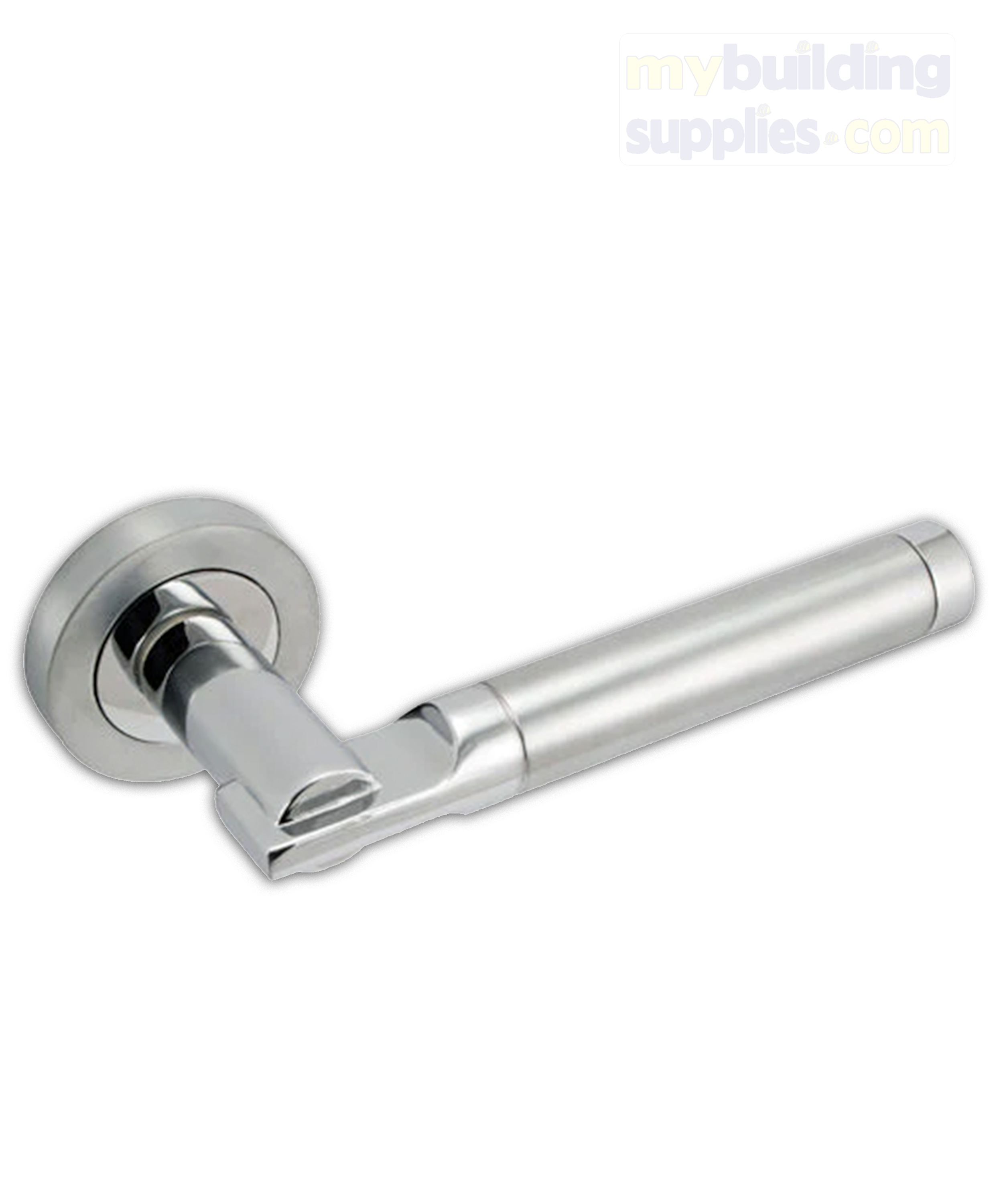 Lever on Round Rose with Fixings – Mybuildingsupplies