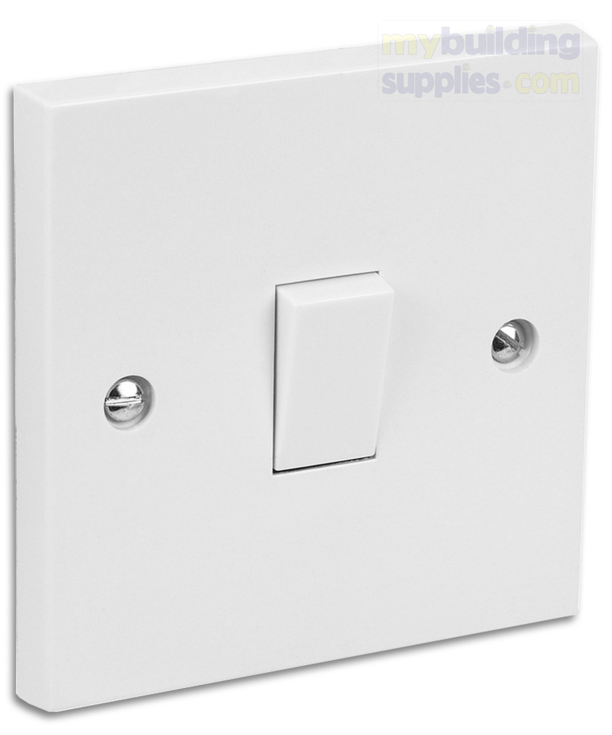 Light Switch 10 Amp 1 Gang 1 Way White – Mybuildingsupplies
