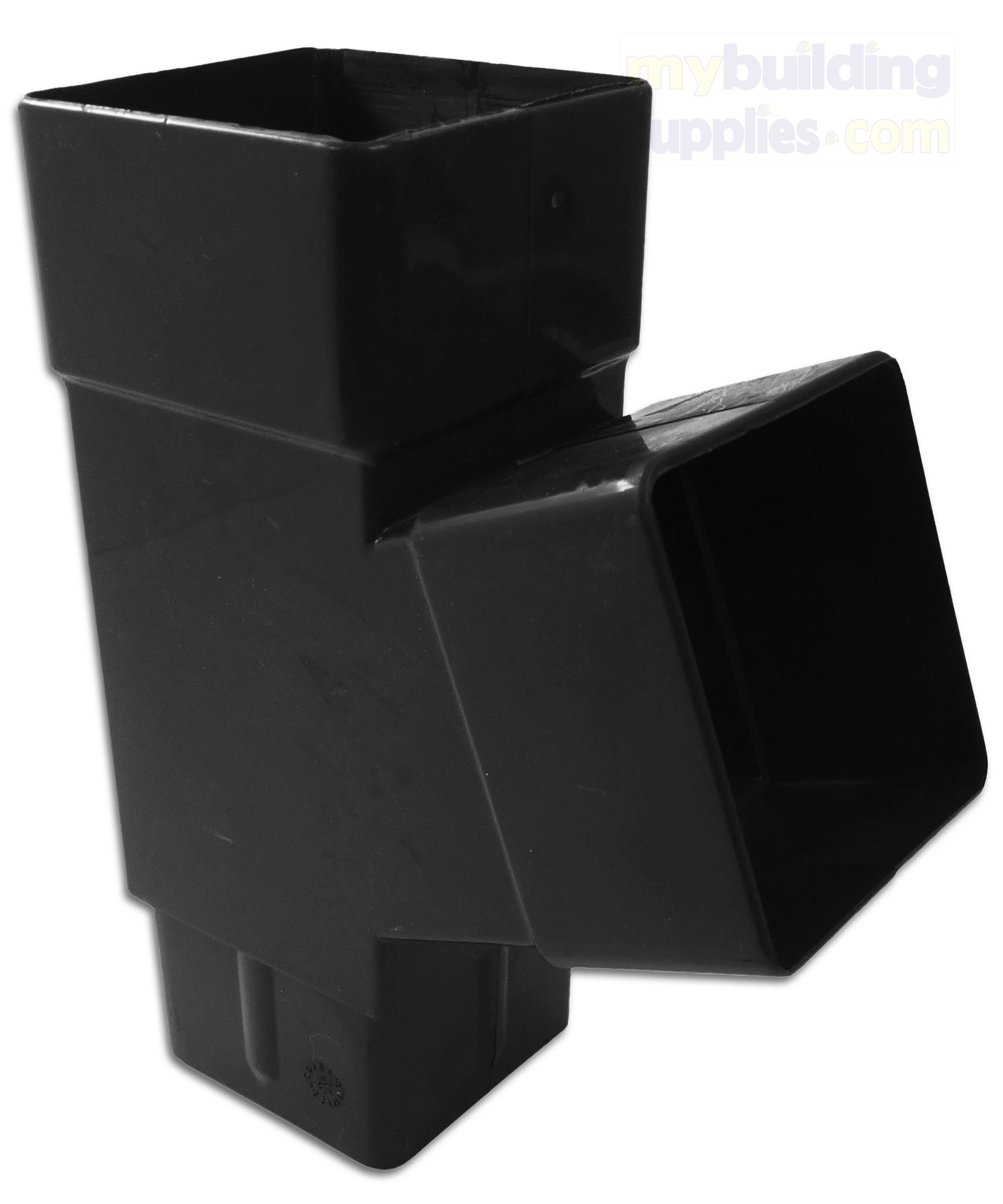 Square Downpipe Branch 65mm – Mybuildingsupplies